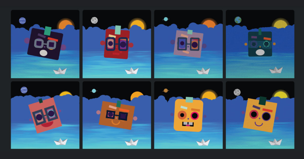 Sail-o-bots NFT Collection on ArtBlocks.io